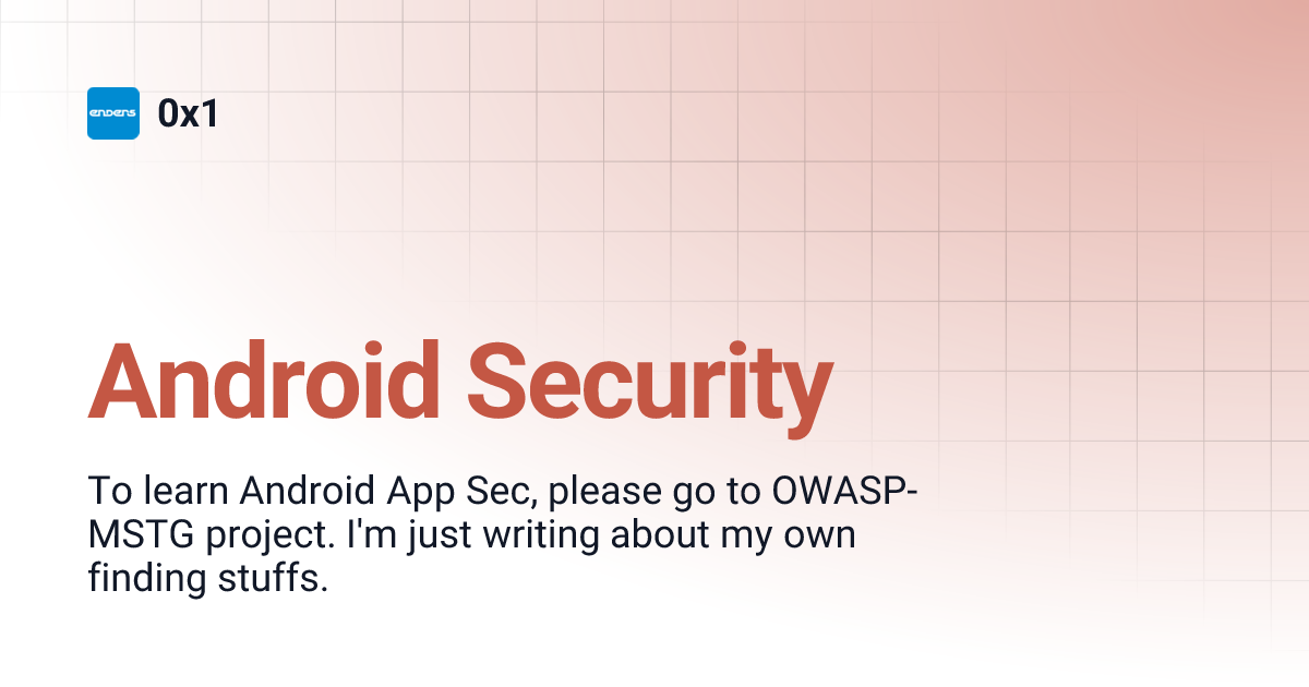 Android Security | 0x1